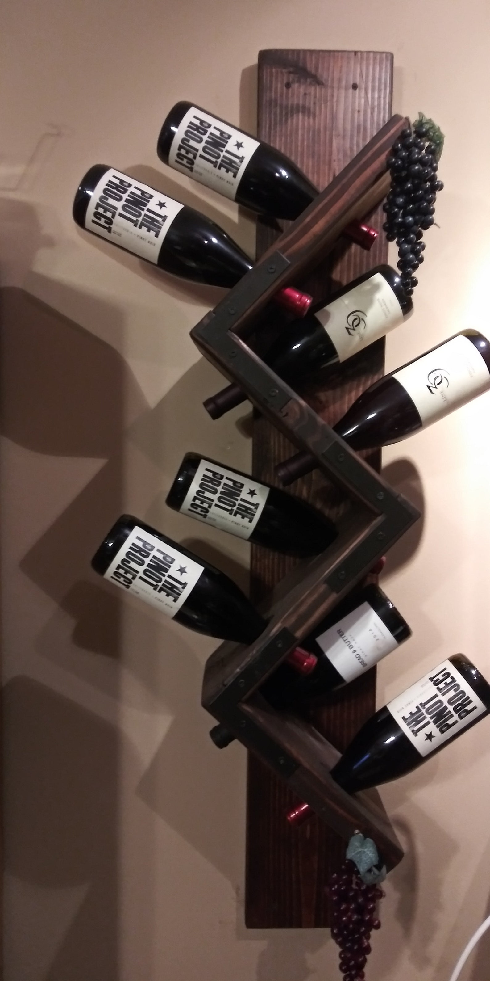 Rustic Wine Rack Reclaimed Lumber - Etsy.de