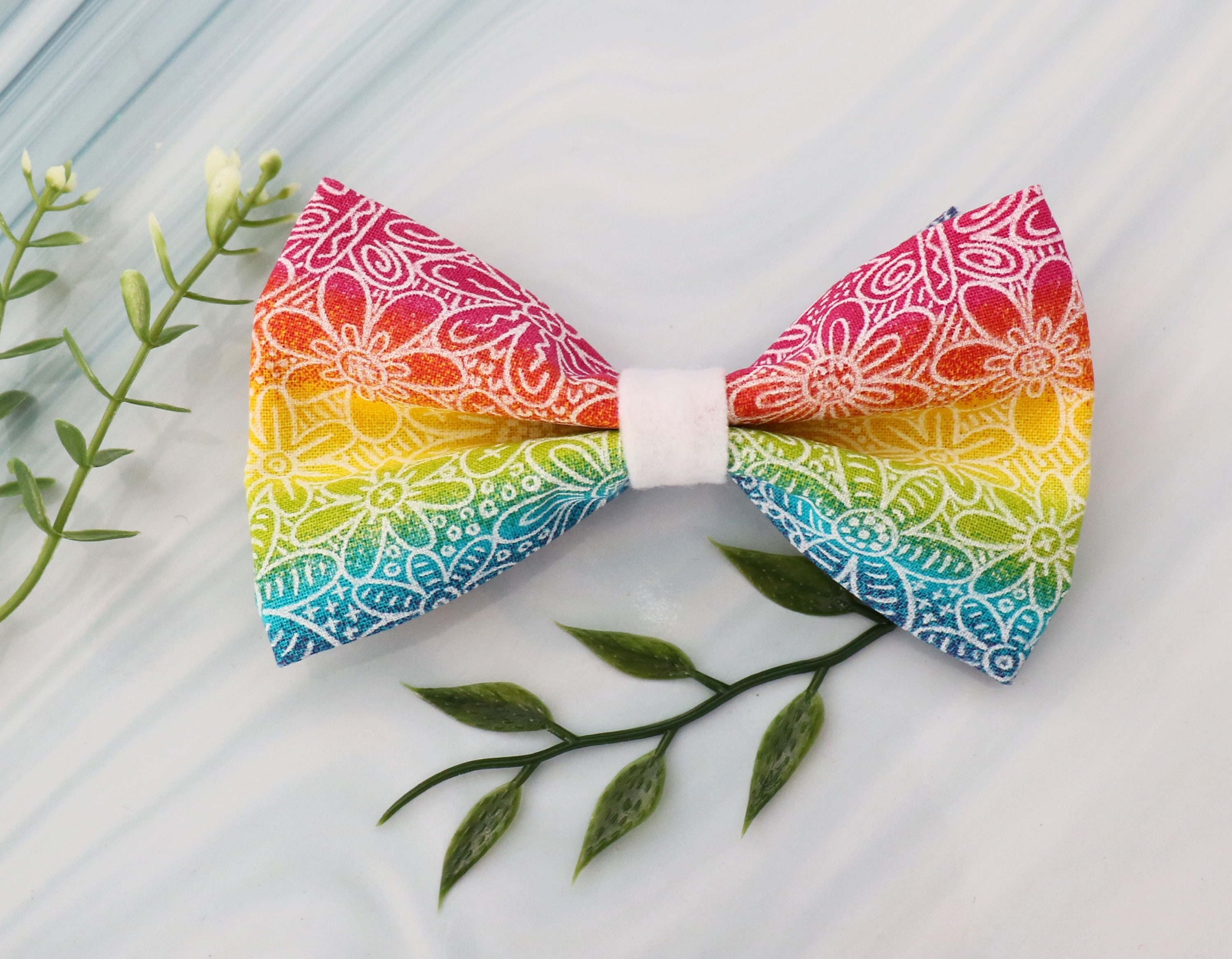 Rainbow Bow Tie PRIDE MONTH Pet Bow Tie Perfect for Dogs Cats - Etsy