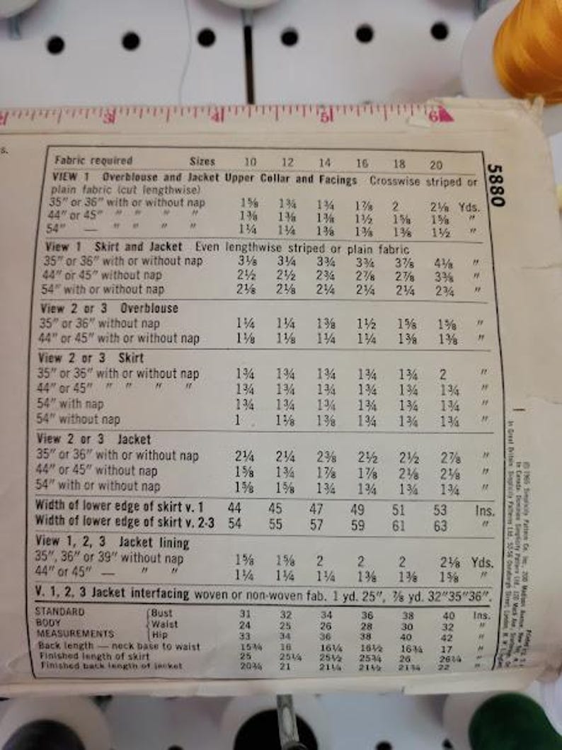 1960s Ladies Skirted Suit Sewing Pattern - Etsy