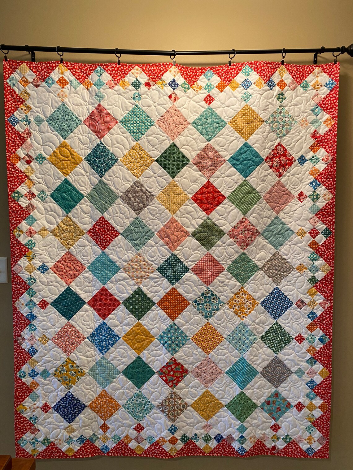 Handmade Scrappy 30s Style Quilt - Etsy