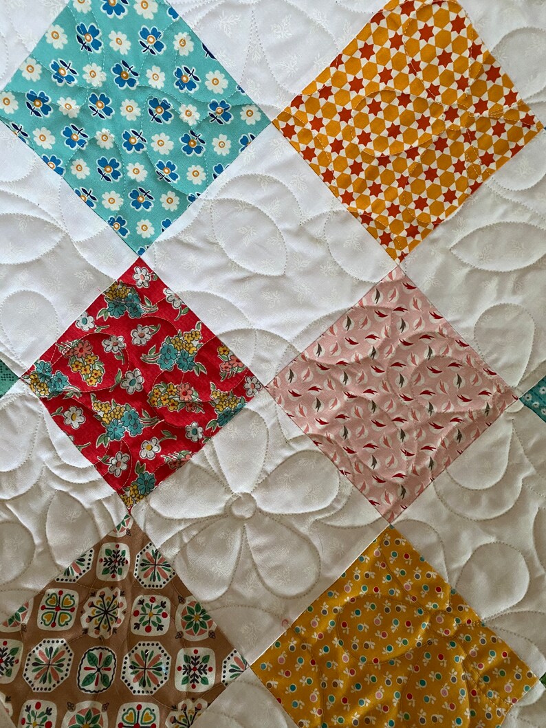 Handmade Scrappy 30s Style Quilt - Etsy