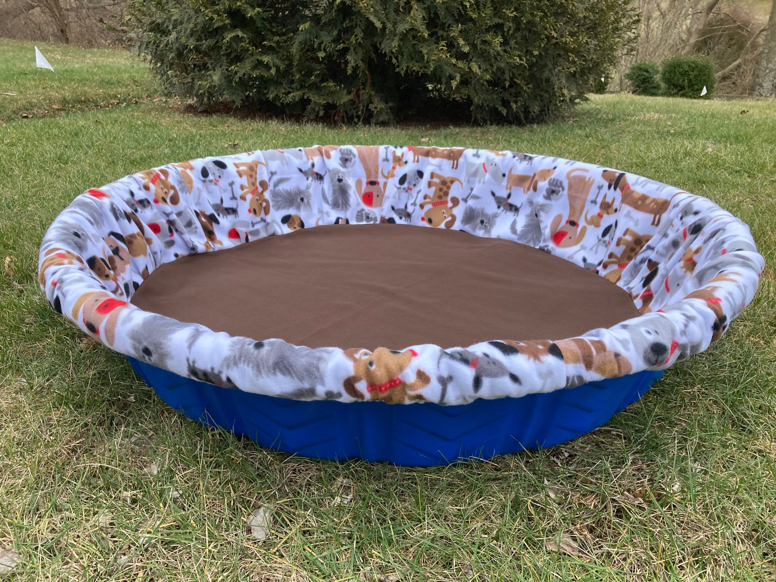 SHIPS FREE LARGE Fleece Whelping Pool Cover Lotsa Cute Dogs | Etsy