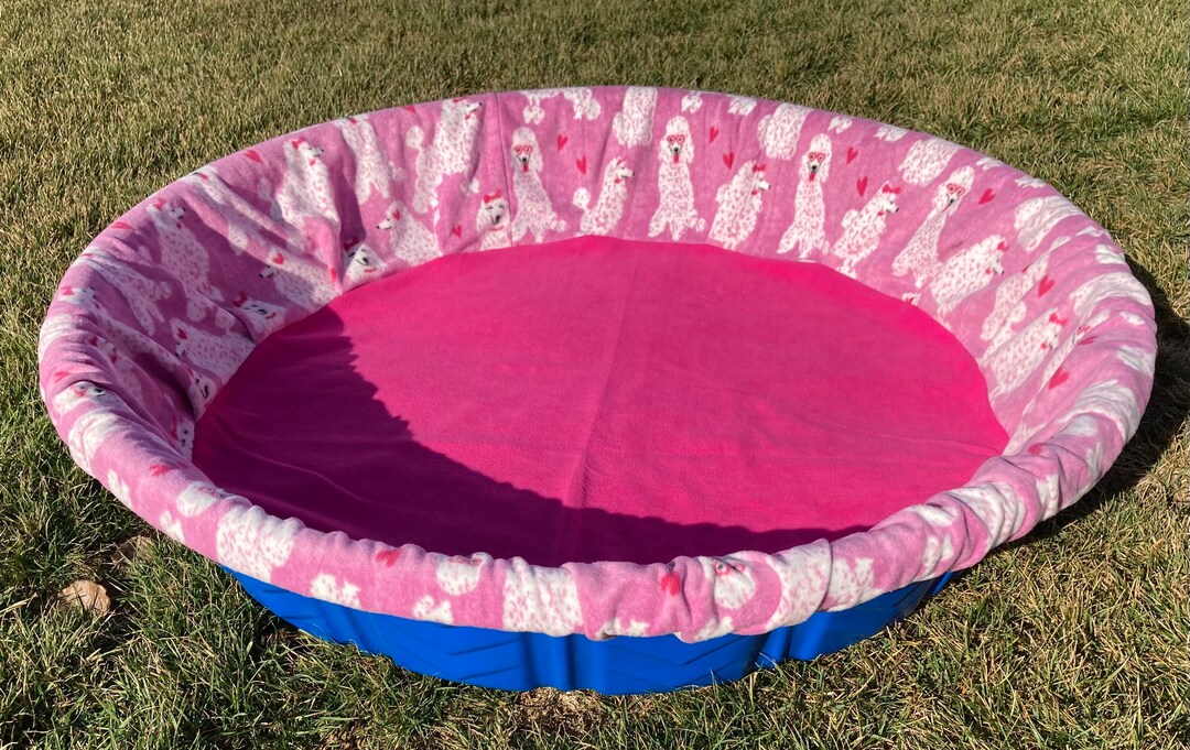 SHIPS FREE! SMALL Fleece Whelping Pool Box Bed Cover - “poodle Love ...
