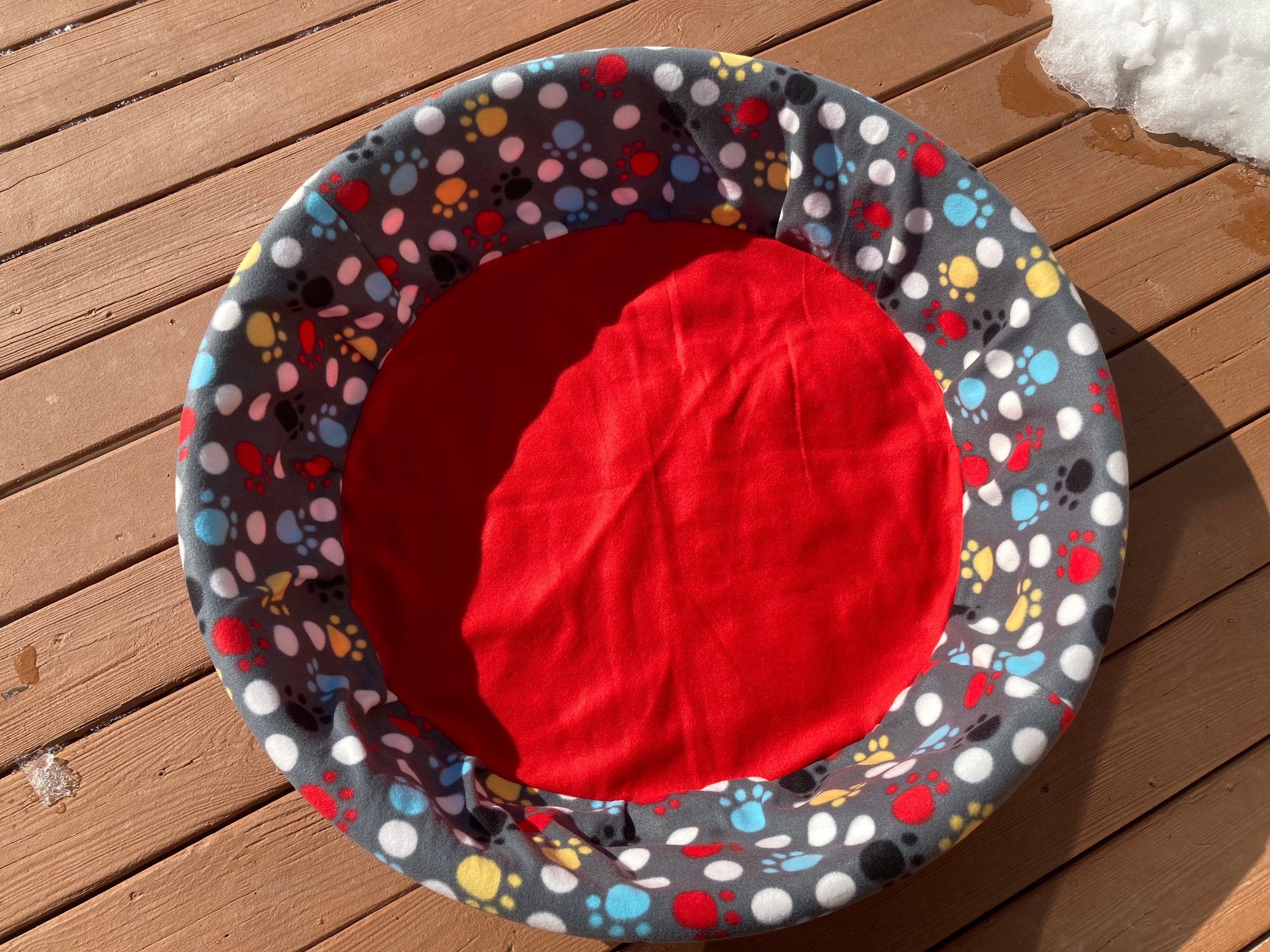 SHIPS FREE! MEDIUM Fleece Whelping Pool Cover - Red, Black, Blue, and ...