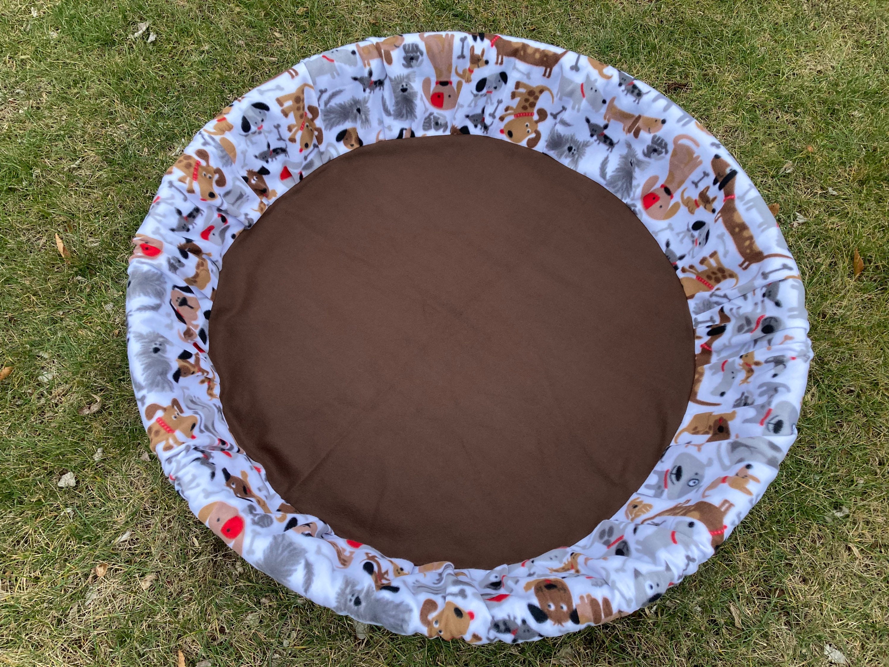 SHIPS FREE LARGE Fleece Whelping Pool Cover Lotsa Cute Dogs | Etsy