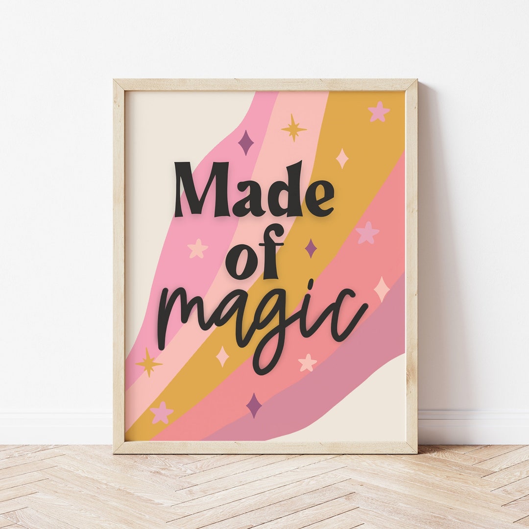 Made of Magic Print, Halloween Printable, Kids Prints, Cute Halloween ...