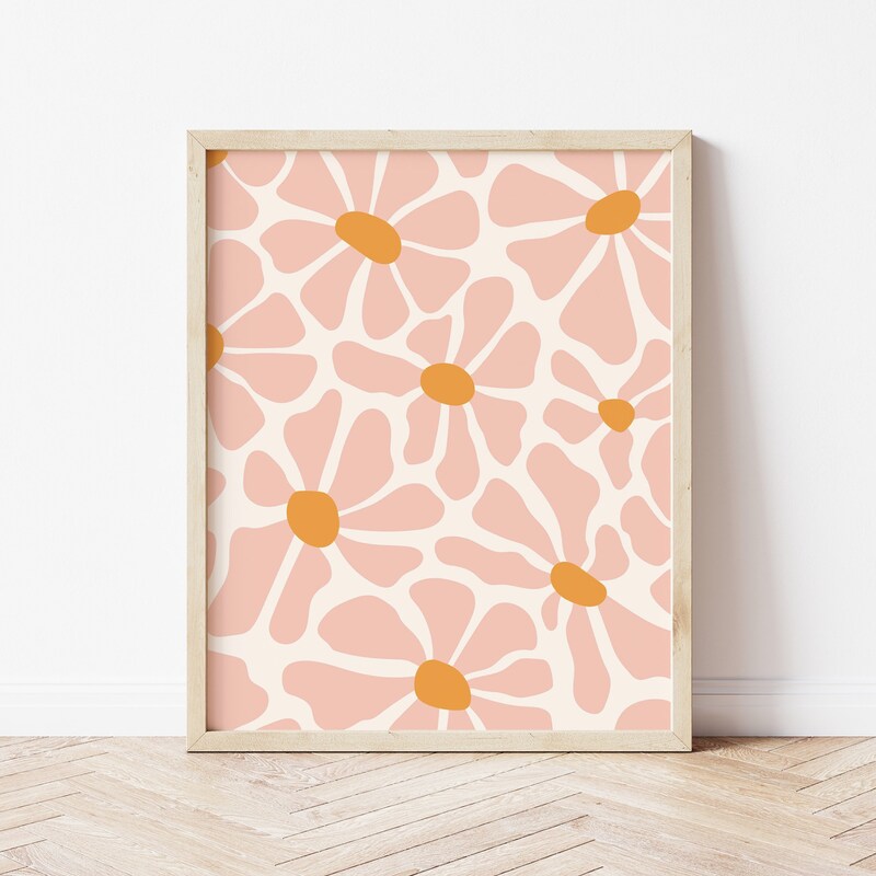 Pink Boho Wall Art - Etsy