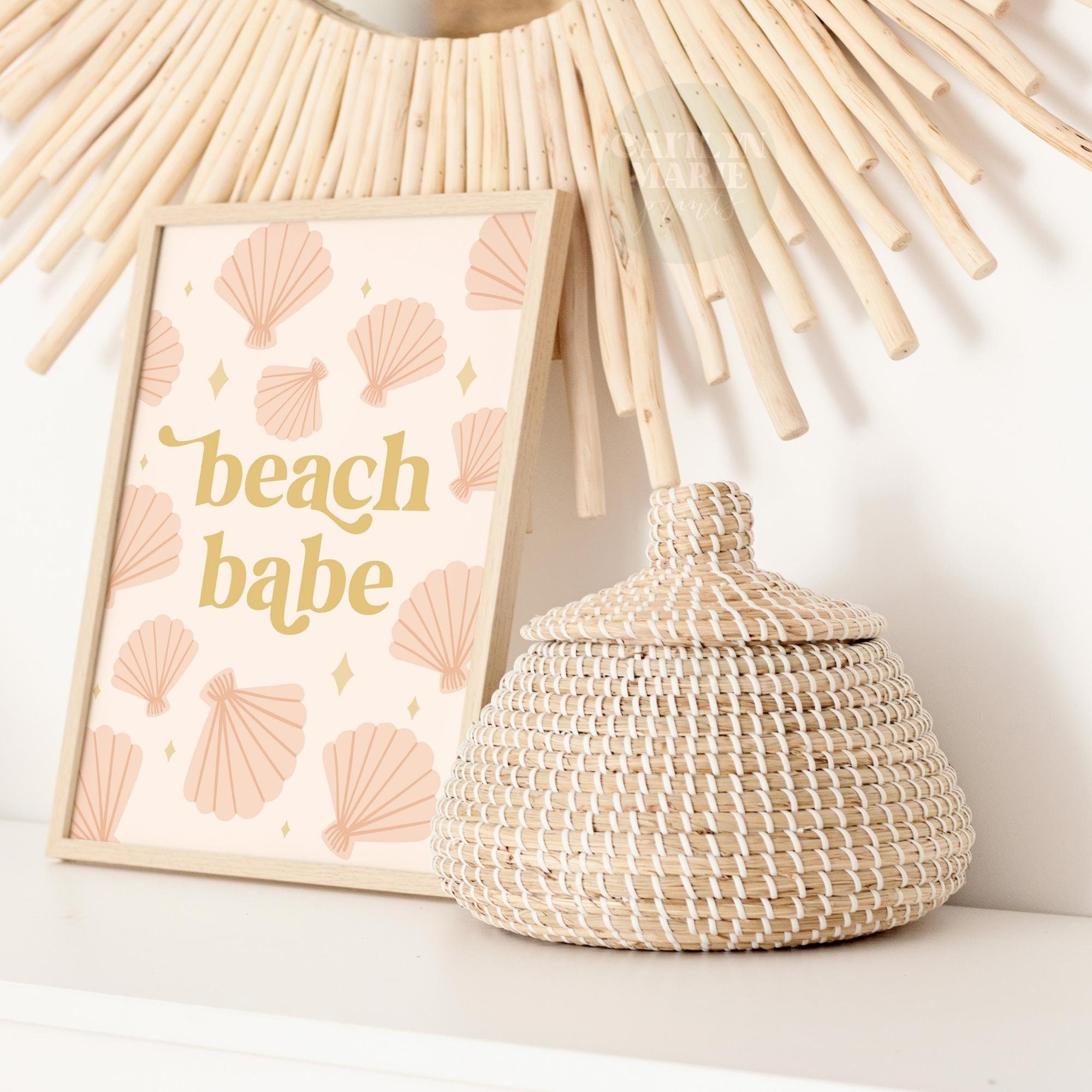 Beach Babe Print Boho Kids Print Boho Beach Prints Girls - Etsy