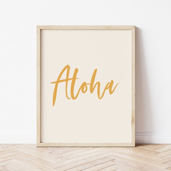 Arte De Pared Aloha Para Imprimir Pantalones De Aloha Para Imprimir.