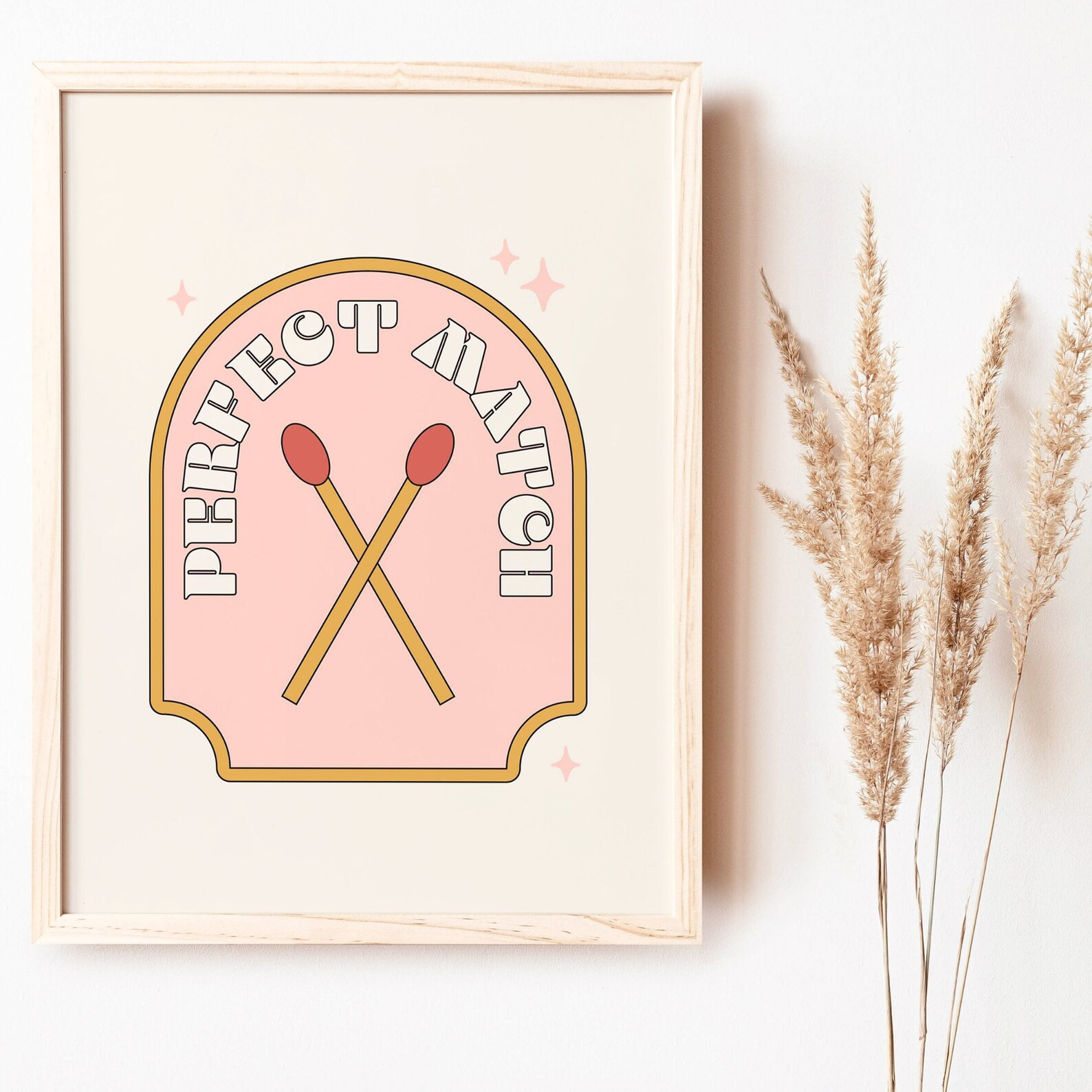 Perfect Match Print Valentines Day Print Boho Valentines - Etsy