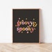 Groovy & Spooky Print, Boho Halloween Print, Groovy Halloween Print ...