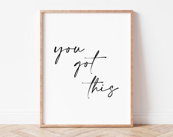 You Got This Poster - Etsy