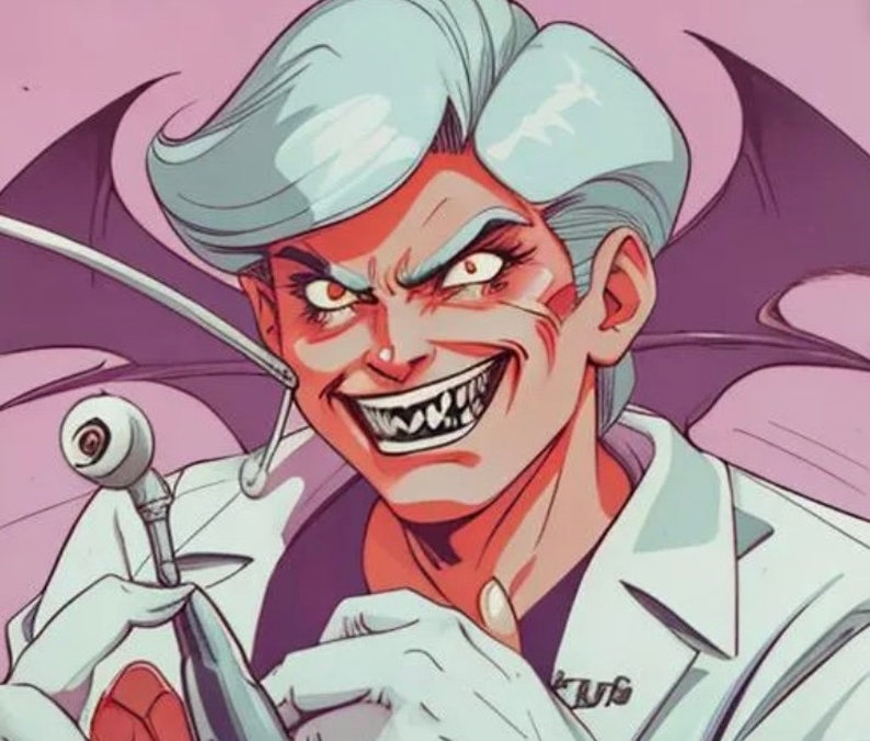 Tooth Fairy Villain Anime Print - Etsy