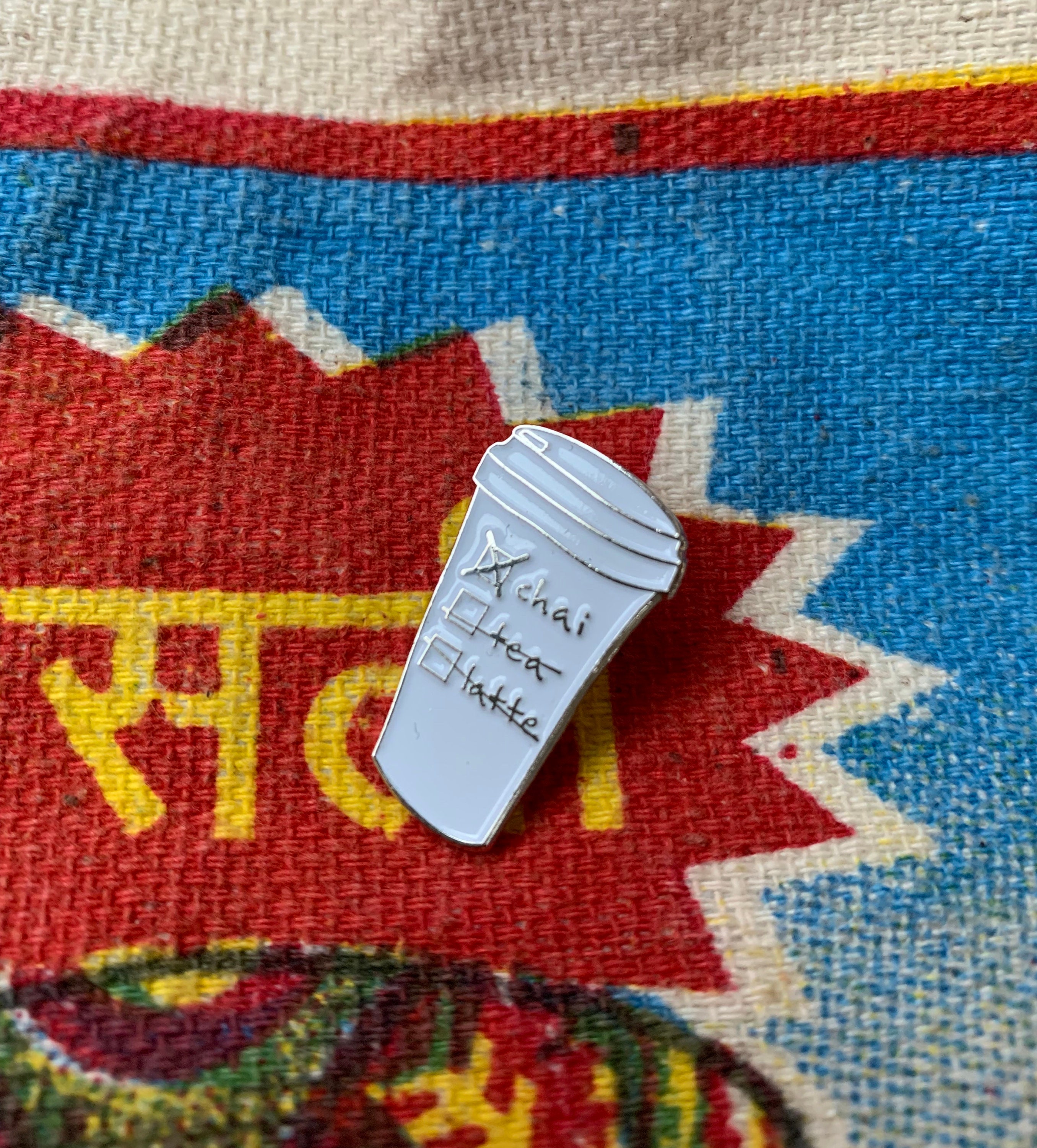 Chai Enamel Pin | Indian Pin | Chai Means Tea | It's Just Chai | Don't ...