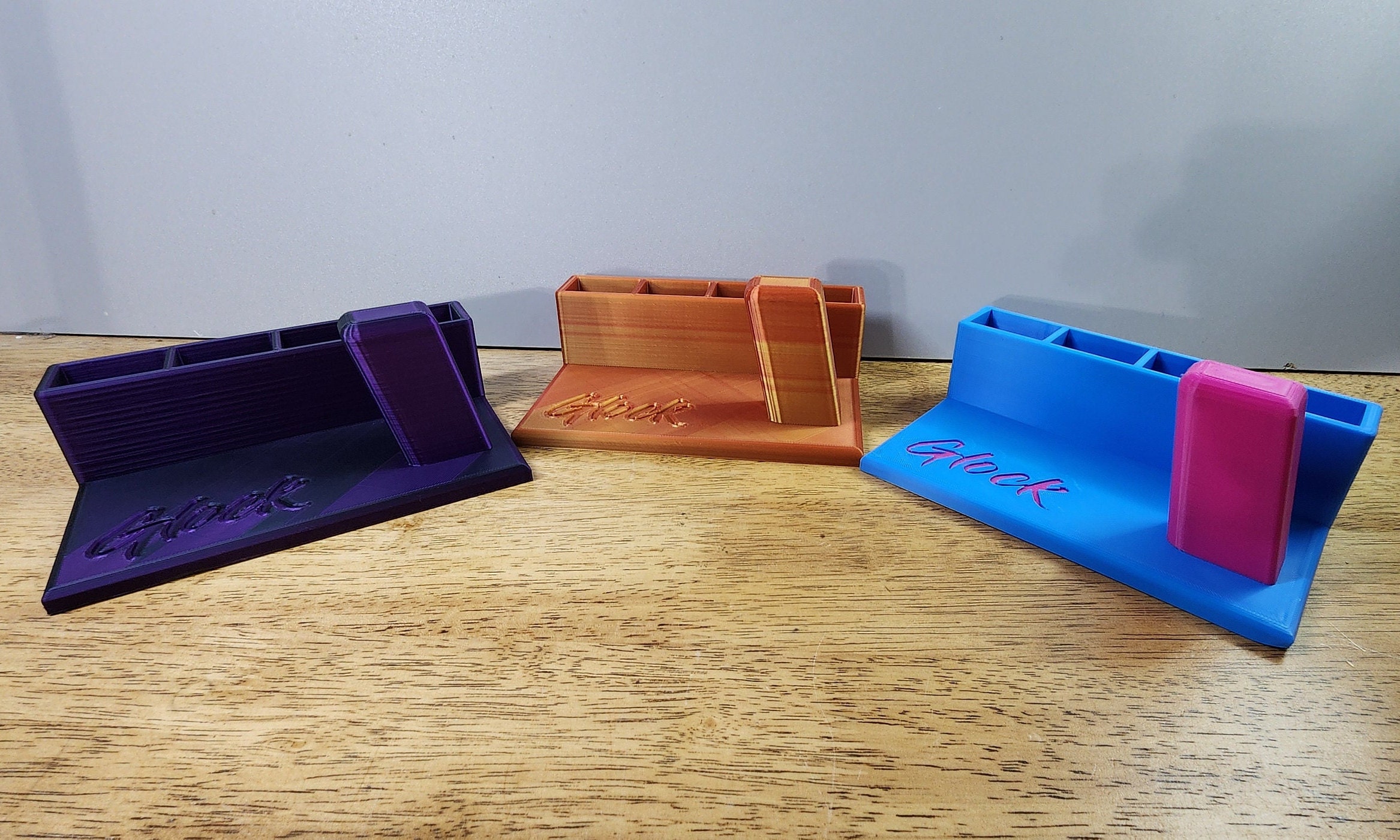 Glock Pistol Display Stand Magazine Holder Multicolor 9mm 3d Printed ...