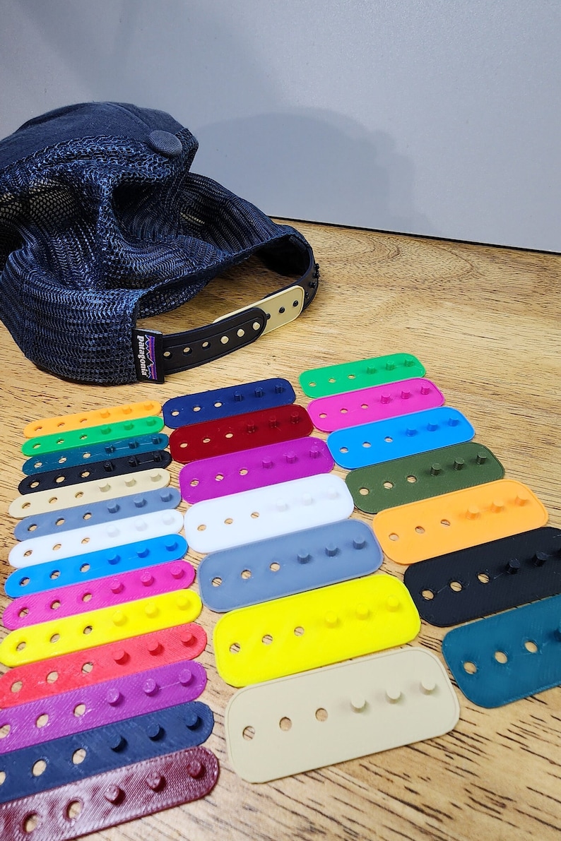 Baseball Trucker Hat Stud Extender for Caps Hats W/ Single Row Snaps 2 ...