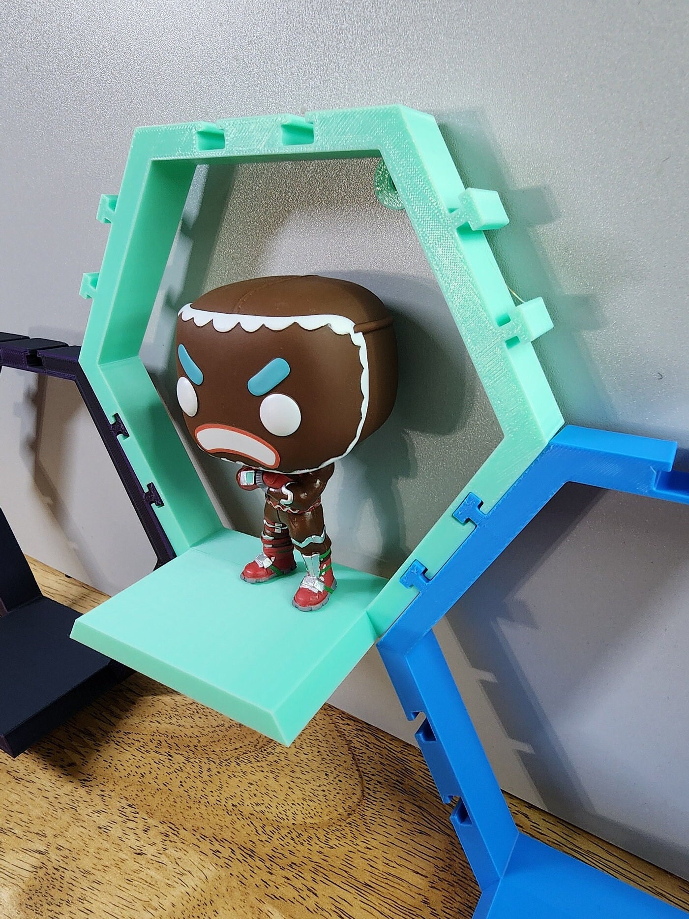 Funko Pop! and Collectable Figure Shelf Shadowbox Hex Interlocking Tile ...