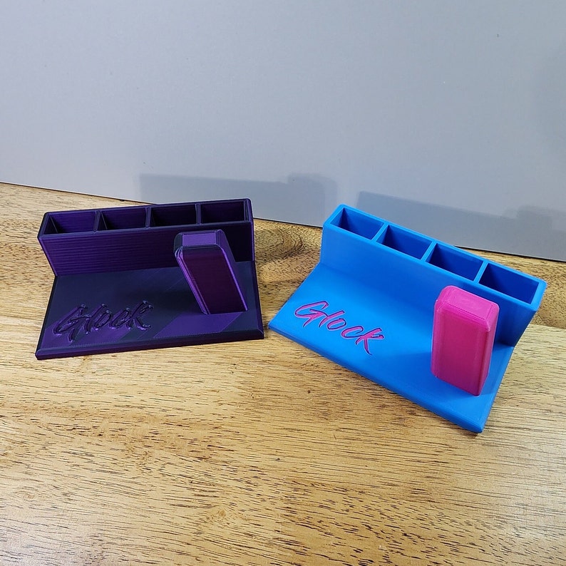 Glock Pistol Display Stand Magazine Holder Multicolor 9mm 3d Printed ...