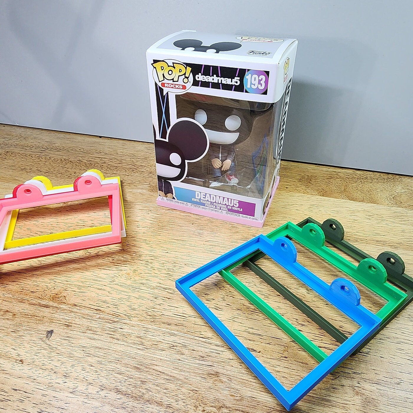 Custom 3D Printed Funko Pop Vinyl Wall Display Stand In-box Holder for ...