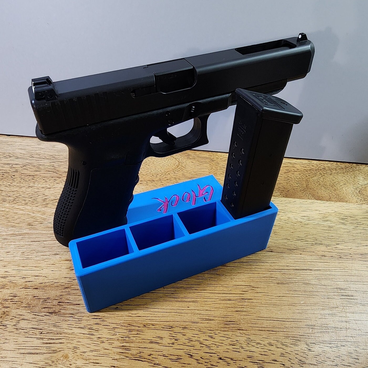 Glock Pistol Display Stand Magazine Holder Multicolor 9mm 3d Printed ...
