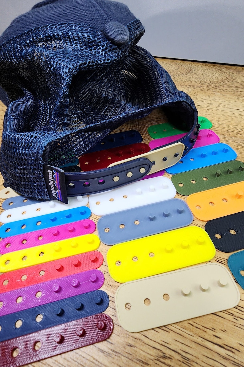 Baseball Trucker Hat Stud Extender for Caps Hats W/ Single Row Snaps 2 ...