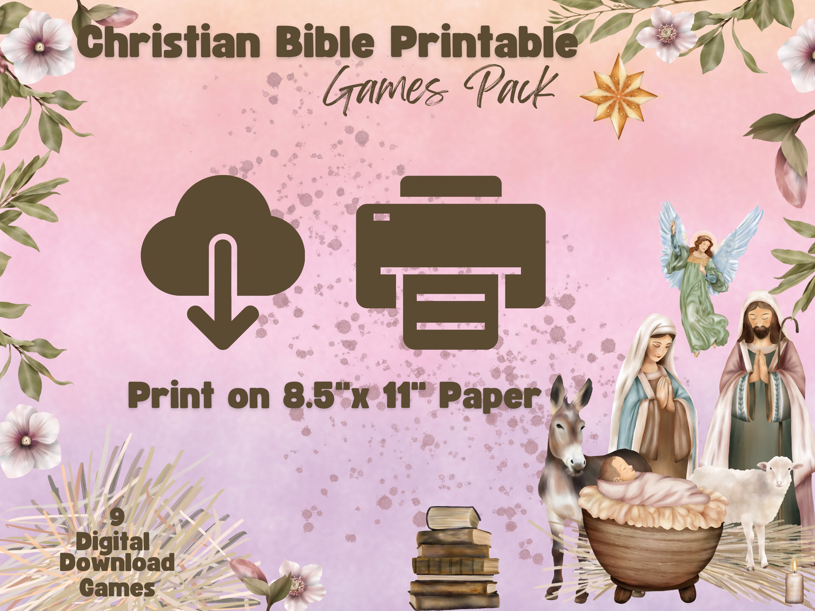 Summer Vacation Bible Games Bundle Christian Youth Group Sunday School ...