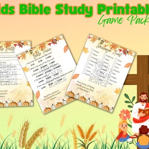 Kids Bible Study Printable Sunday School Lesson Christian Bible ...