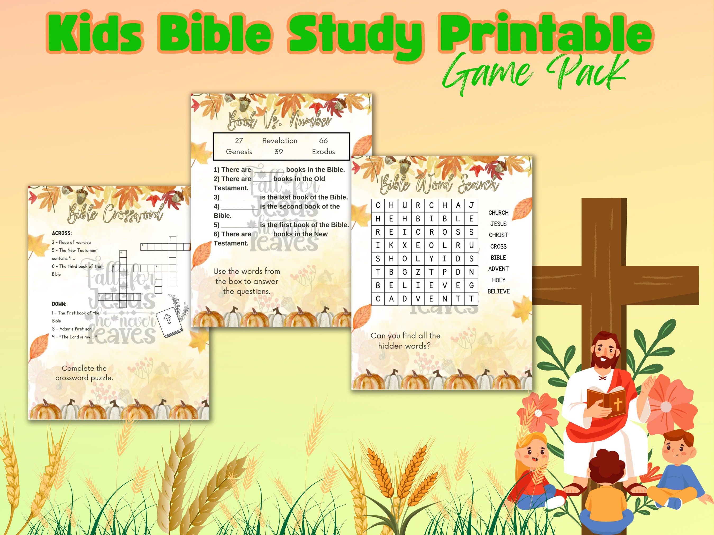 Kids Bible Study Printable Sunday School Lesson Christian Bible ...