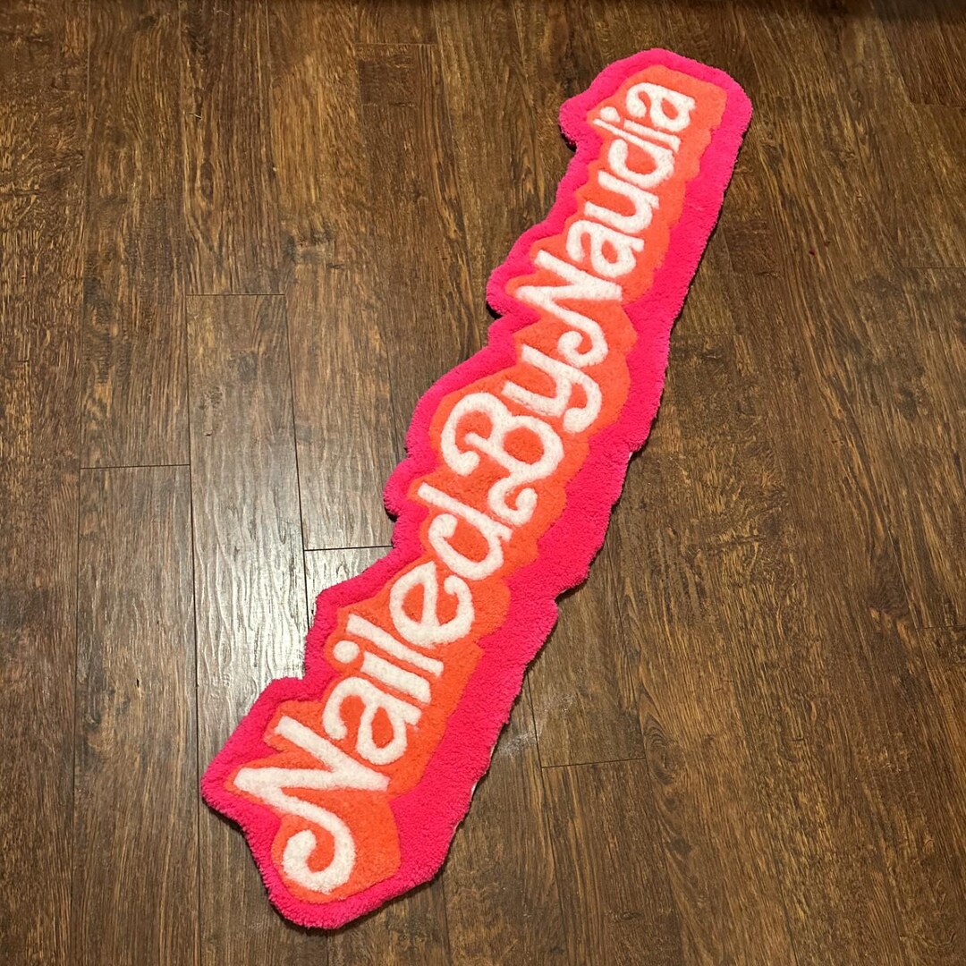 Custom Barbie Logo Inspired Tufted Rug - Etsy