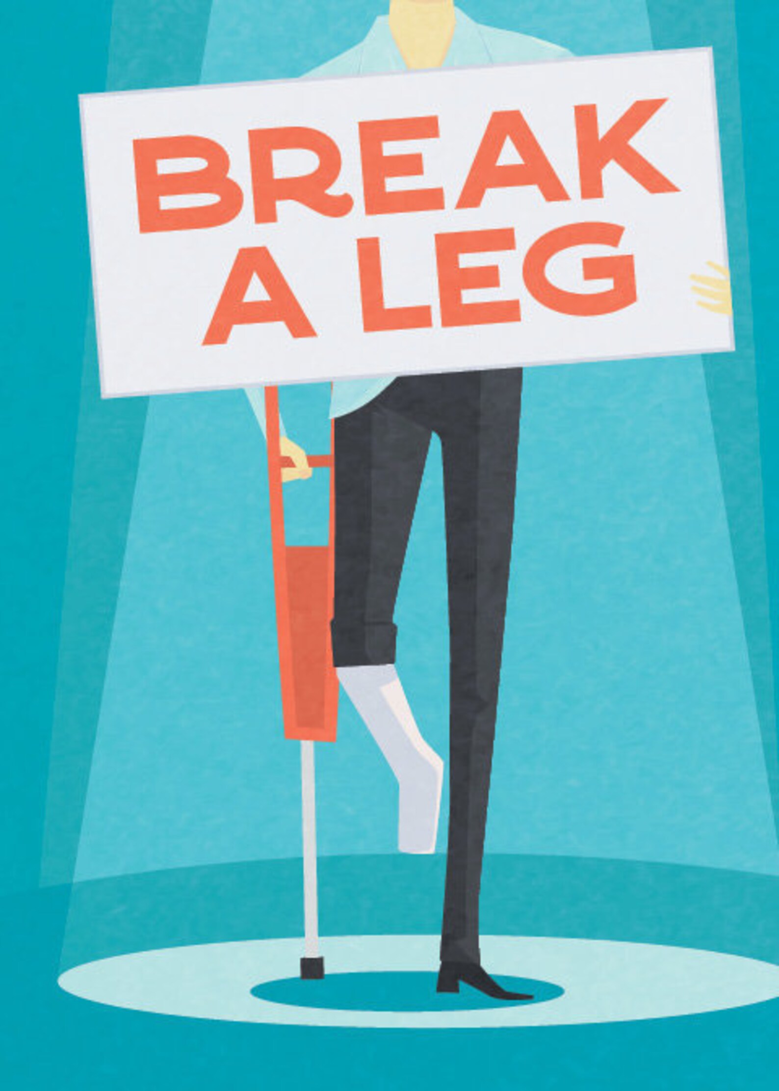 Break A Leg // Good Luck // Theatre Greeting Card - Etsy