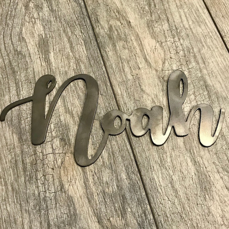 Metal Name Sign - Etsy