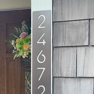 Large Custom Metal Address Sign Metal Modern Address Sign Metal Outdoor ...