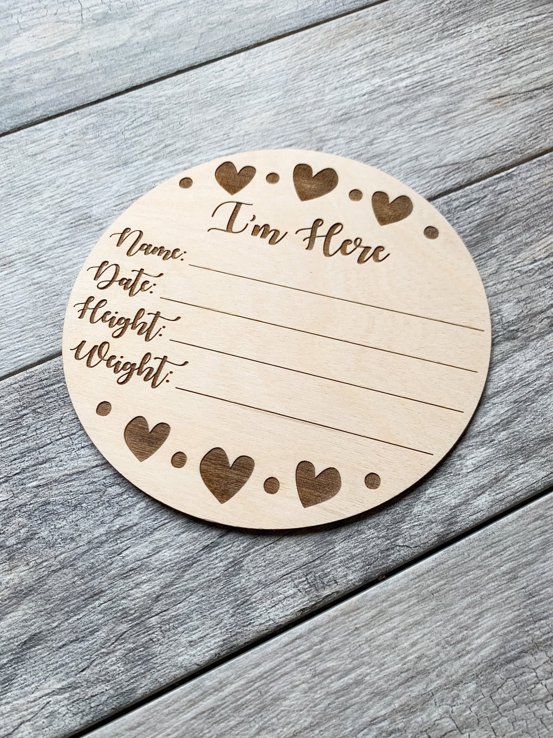 Newborn Introduction Sign Newborn Birth Announcement Sign Newborn Photo ...