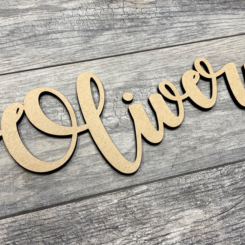 Cursive Wood Letter - Etsy