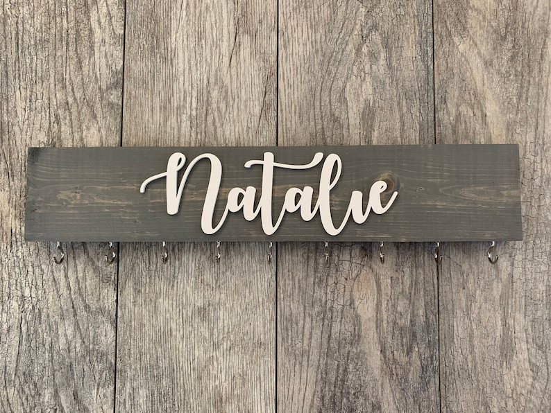 Name Sign for Room That Holds Headband and Hair Bows - Etsy