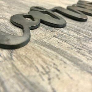 Custom Metal Name Sign Custom Metal Word Sign Personalized Metal Name ...