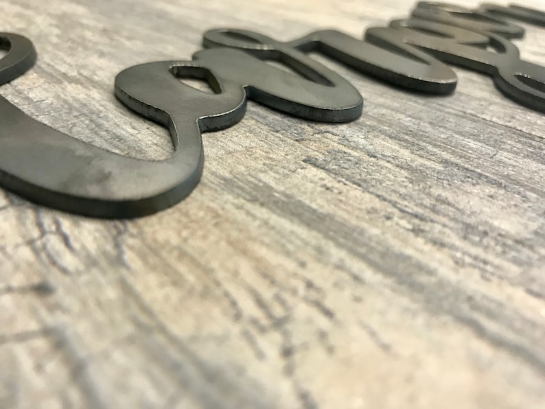 Custom Metal Name Sign Custom Metal Word Sign Personalized - Etsy