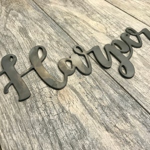 Personalized Metal Name Sign Custom Metal Name Sign Custom Metal Word ...