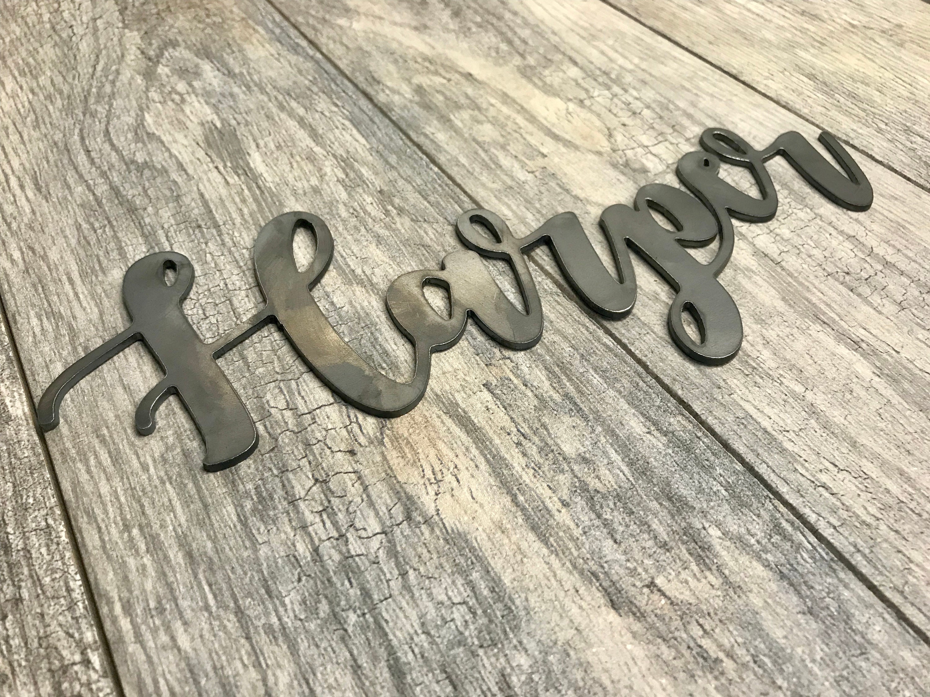 Personalized Metal Name Sign Custom Metal Name Sign Custom Metal Word ...