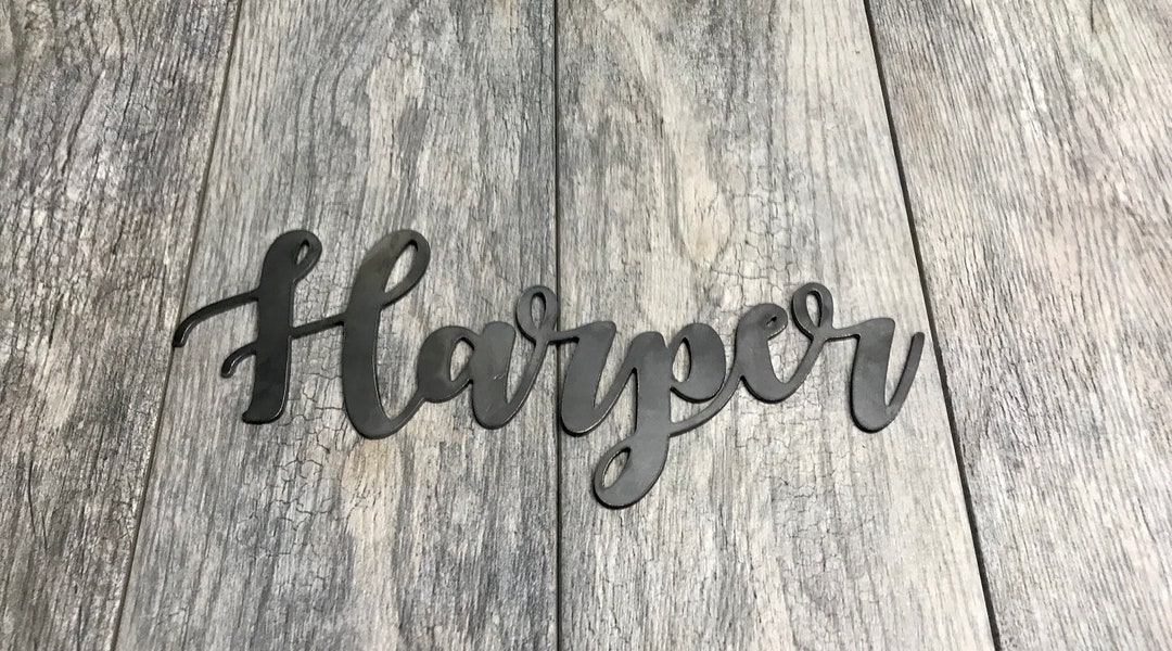 Custom Metal Name Sign Custom Metal Word Sign Personalized Metal Name ...