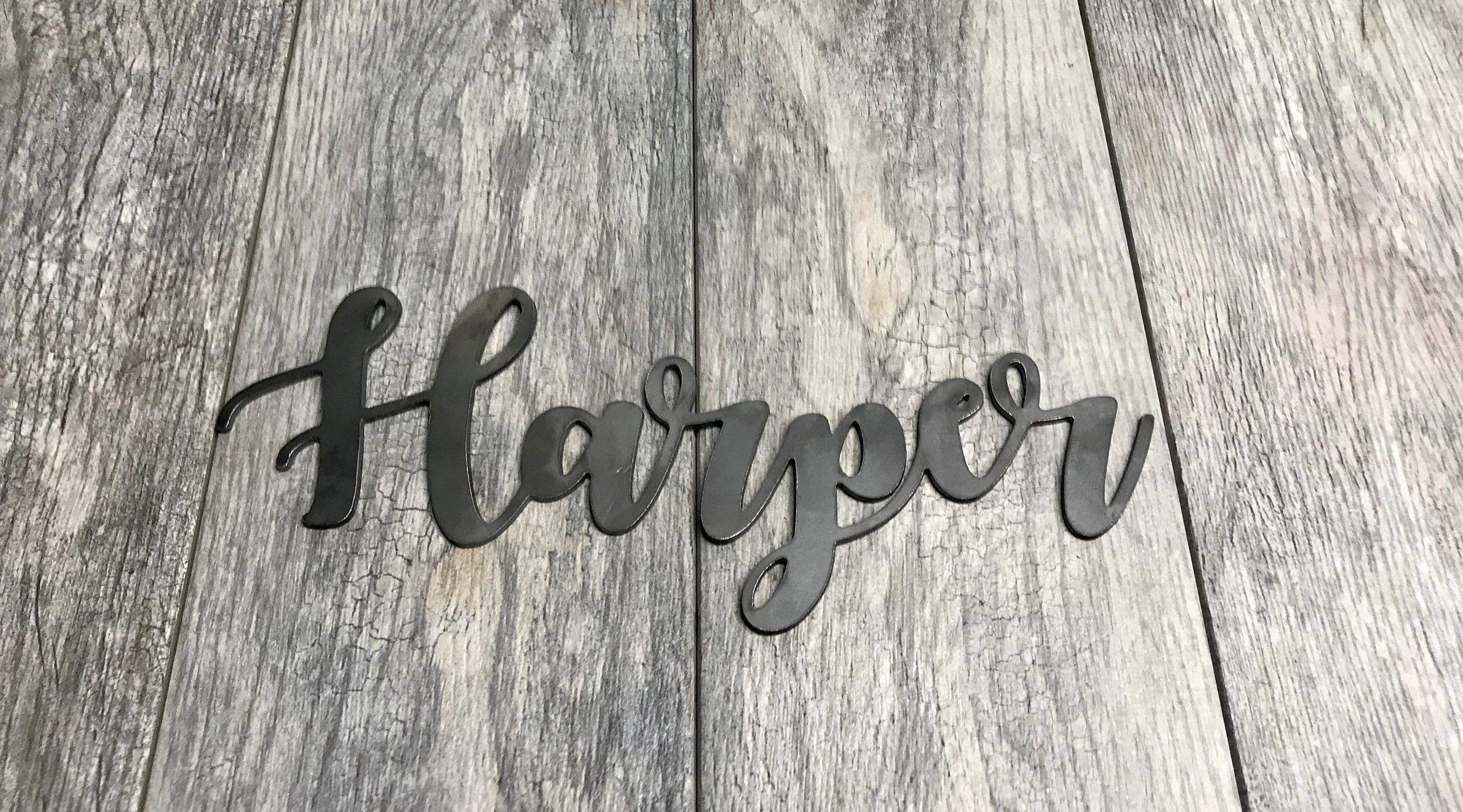 Nursery Sign Crib Sign Baby Room Sign Baby Name Sign Metal - Etsy