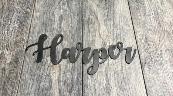 Custom Metal Name Sign Custom Metal Word Sign Personalized - Etsy