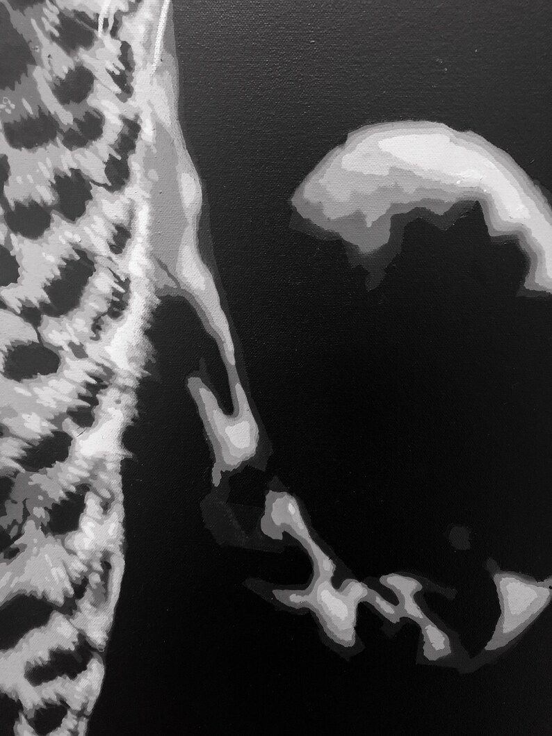 Large Original Leopard Spray Paint Canvas / Painting / Wall - Etsy