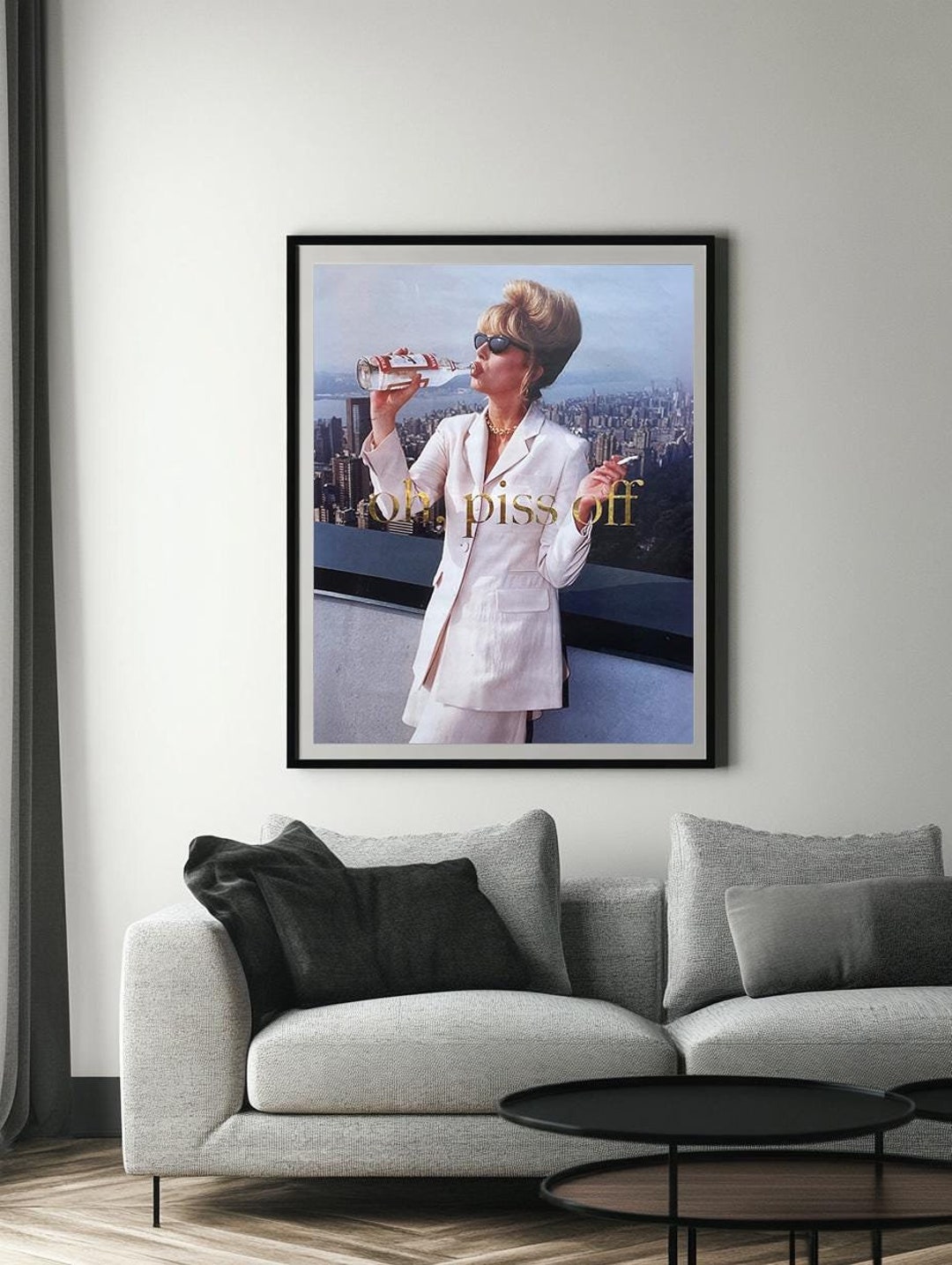 Absolutely Fabulous Patsy Stone Poster - A0 Wall Art With Gold Leaf ...