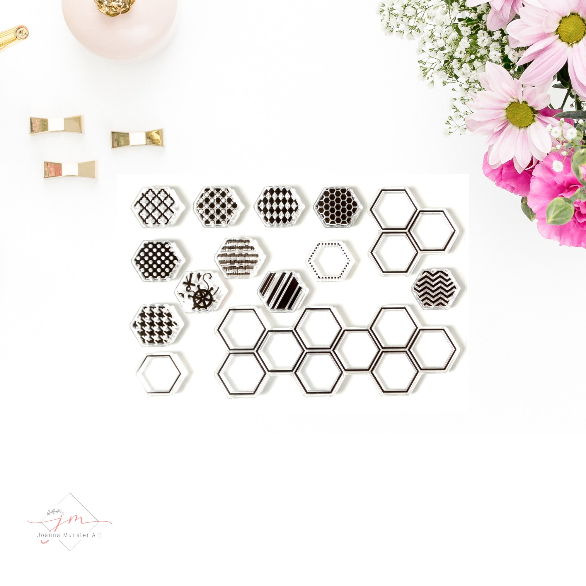 Hexagons Stamp Set, Clear Stamps, All Occasion, Nautical, Birthday ...