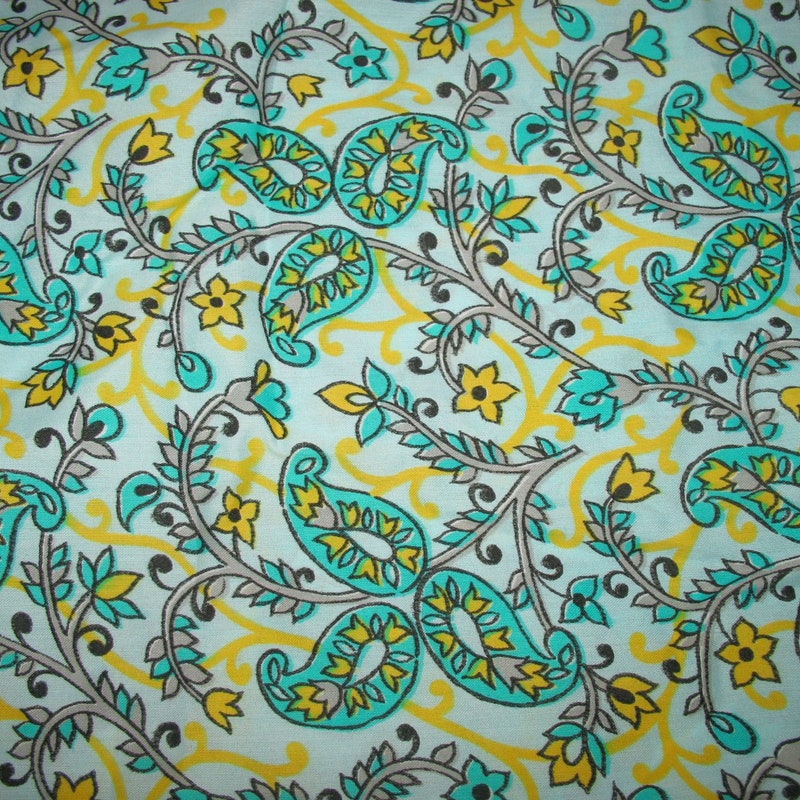 Aqua Yellow Gray - Etsy