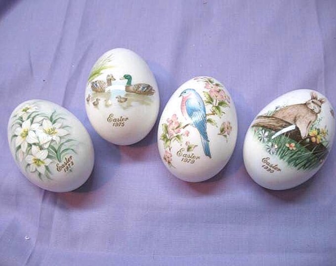 4 Noritake Bone China Easter Eggs Bunny Ducks Lily Blue Bird - Etsy