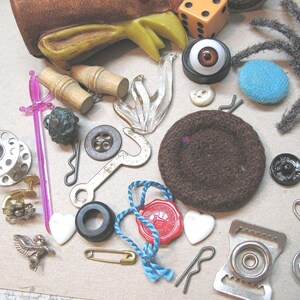 Junk Drawer LOT Assemblage Art Strange Quirky Weird Puzzling Oddball ...