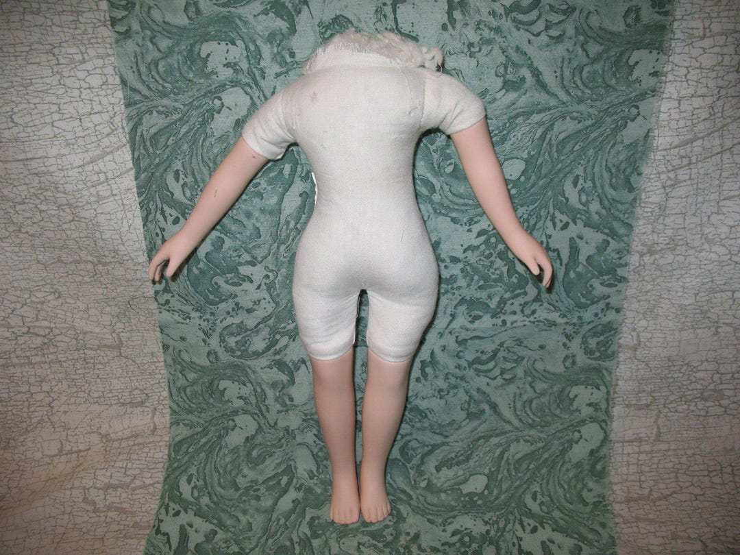Vintage Headless Porcelain Doll Body Assemblage Crafts Art Doll Making