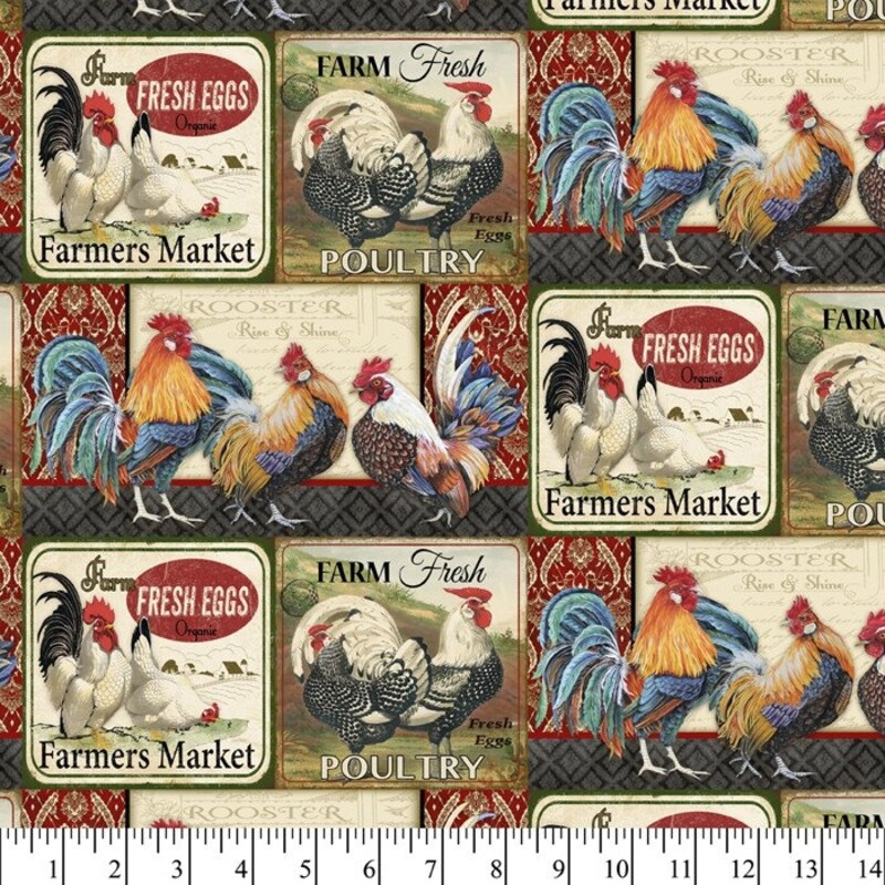 Chicken Fabric - Etsy